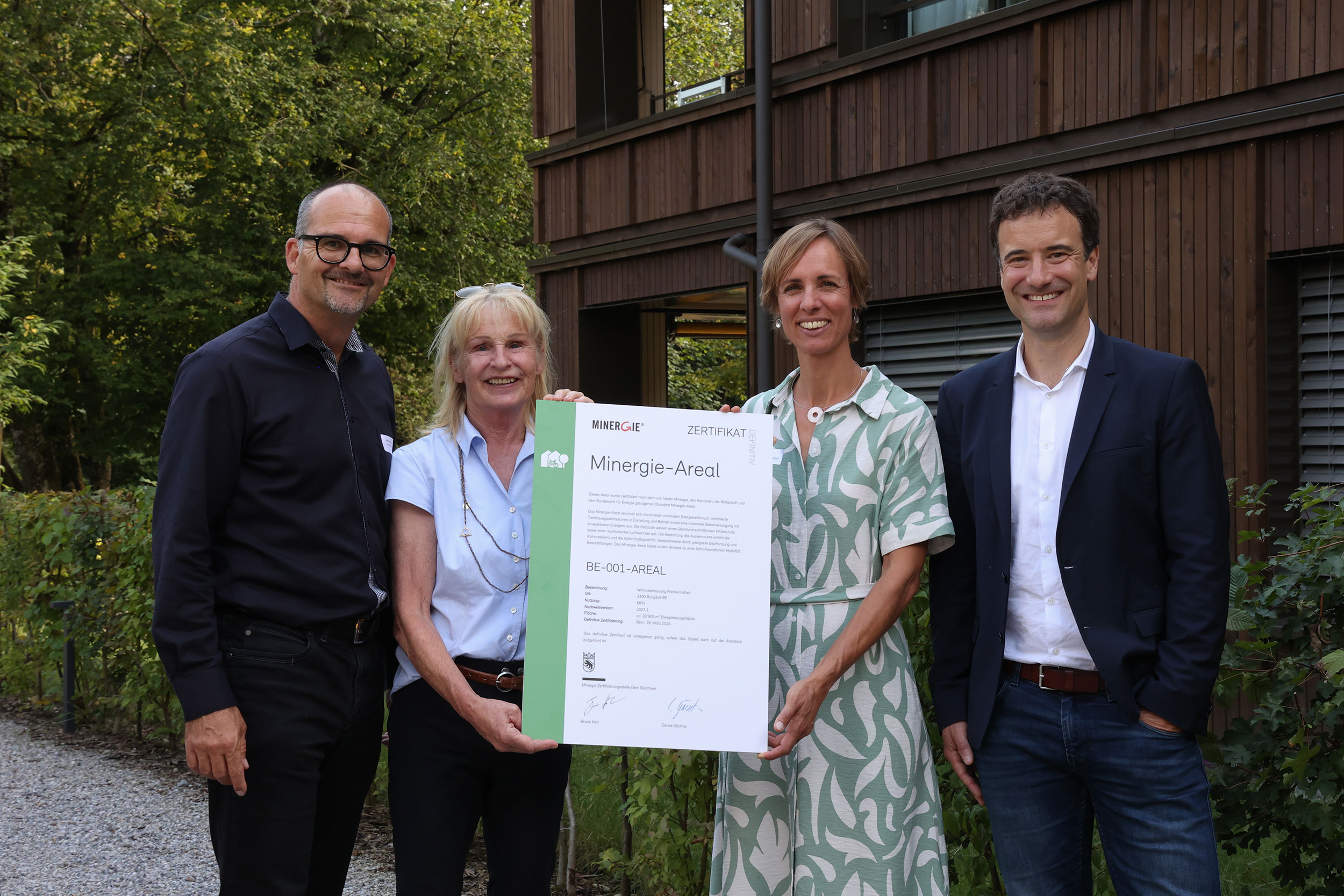 Le premier certificat Minergie-Quartier pour un projet réalisé est ...